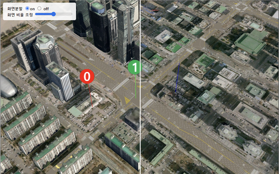 화면 분할 기능 3D LINE POI 가시화 설정 · Issue #230 · EgisCorp/XDWorld · GitHub