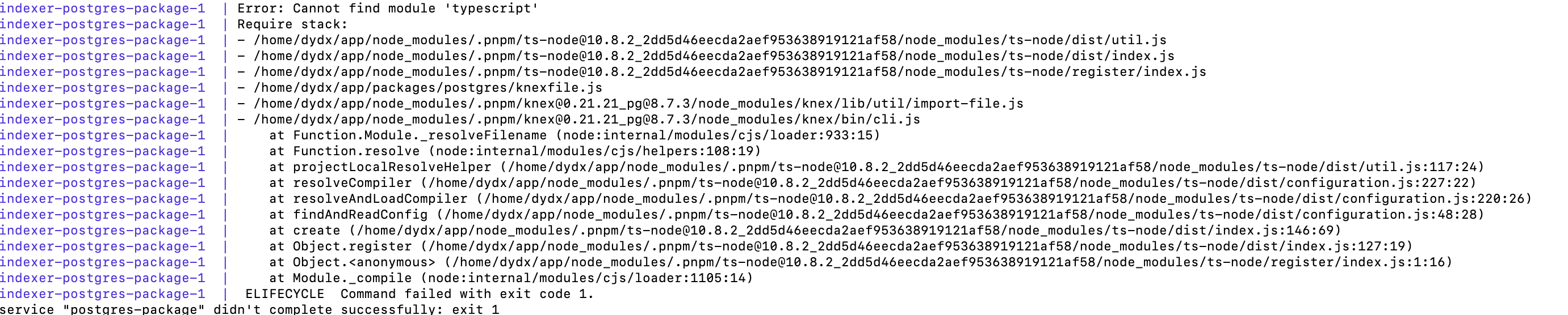 how to fix the problem ? · Issue #5736 · knex/knex · GitHub