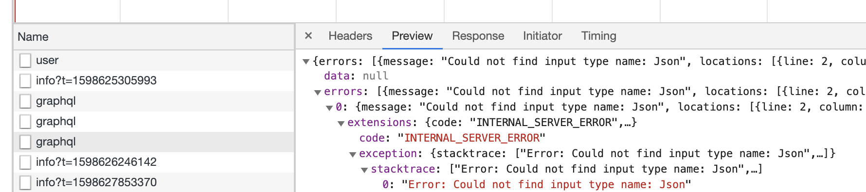 Could Not Find Input Type Name Json · Issue 797 · Graphql Nexusnexus Plugin Prisma · Github
