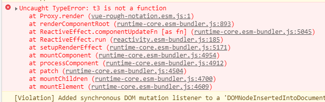 在vue3中使用报错t3 is not a function · Issue #33 · Leecason/vue-rough ...