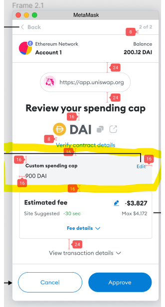 Create review spending cap component · Issue #15212 · MetaMask/metamask ...