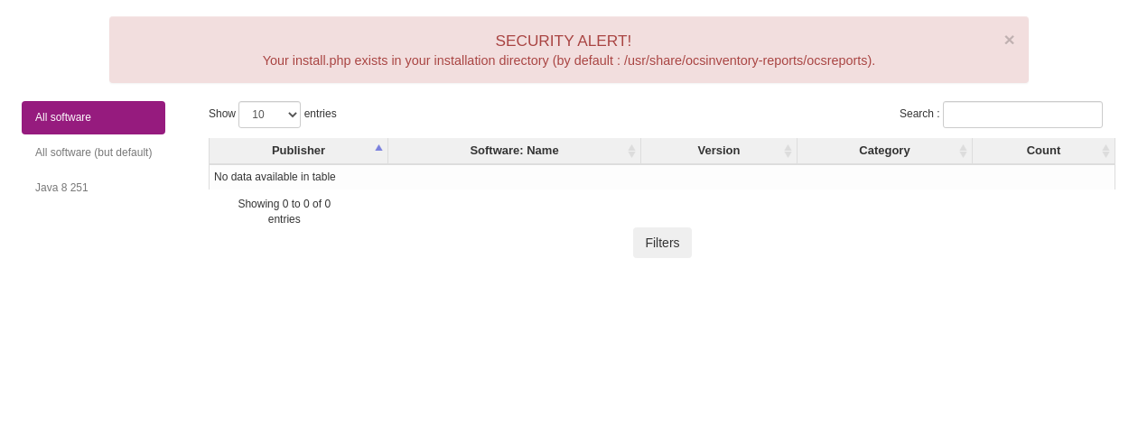 [BUG] software table empty, cron_all_software.php not working · Issue #1204 · OCSInventory-NG ...