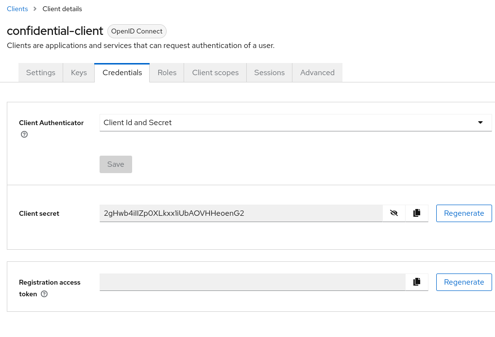 User With View Clients Role Cannot View Credentials In Admin Console But Can Still Use The