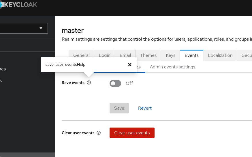 Keycloak Admin Ui Help Text Not Localized In Realm Events Setting Ui · Issue 24783 · Keycloak