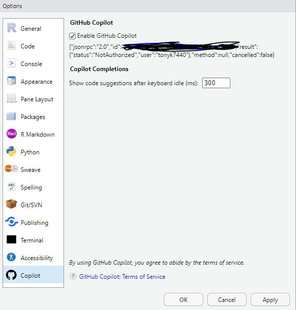 copilot: handle NotAuthorized state · Issue #13267 · rstudio/rstudio · GitHub