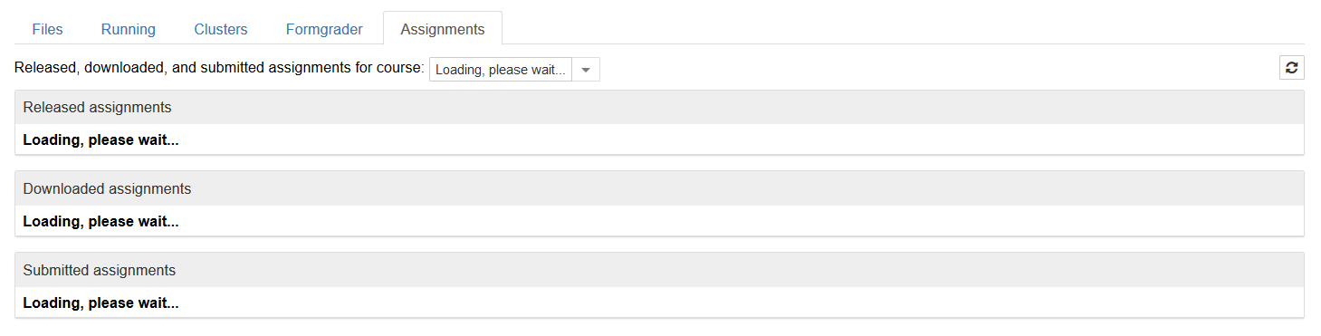 Assignments-Tab only shows "Loading, please wait", when logged in as a student · Issue #1103 ...