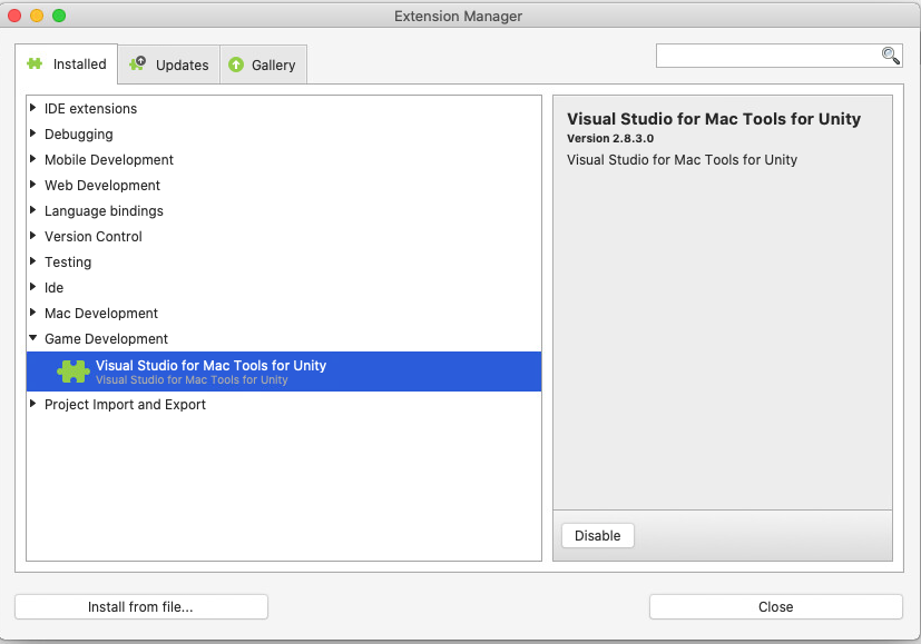 Update/Add MacOS Visual Studio Tools for Unity · Issue #2071 · actions ...