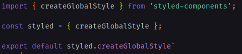 createGlobalStyle not being auto formatted · Issue #175 · styled-components/vscode-styled ...