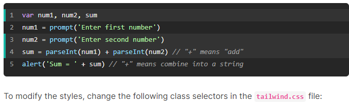 Code Block: no spaces on the right side · Issue #209 · timlrx/tailwind-nextjs-starter-blog · GitHub