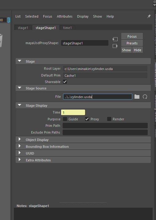 [MAYA-106824][MAYA-128494] Stage Source File path - path should be ...