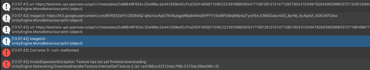 Downloading NFT as a texture · Issue #149 · ChainSafe/web3.unity · GitHub