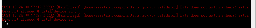ERROR (MainThread) [homeassistant.components.http.data_validator] Data does not match schema ...