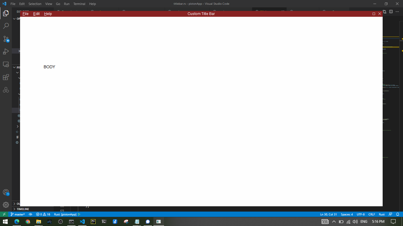 The FLTK app is not found in task manager and taskbar when window border is set false · Issue ...