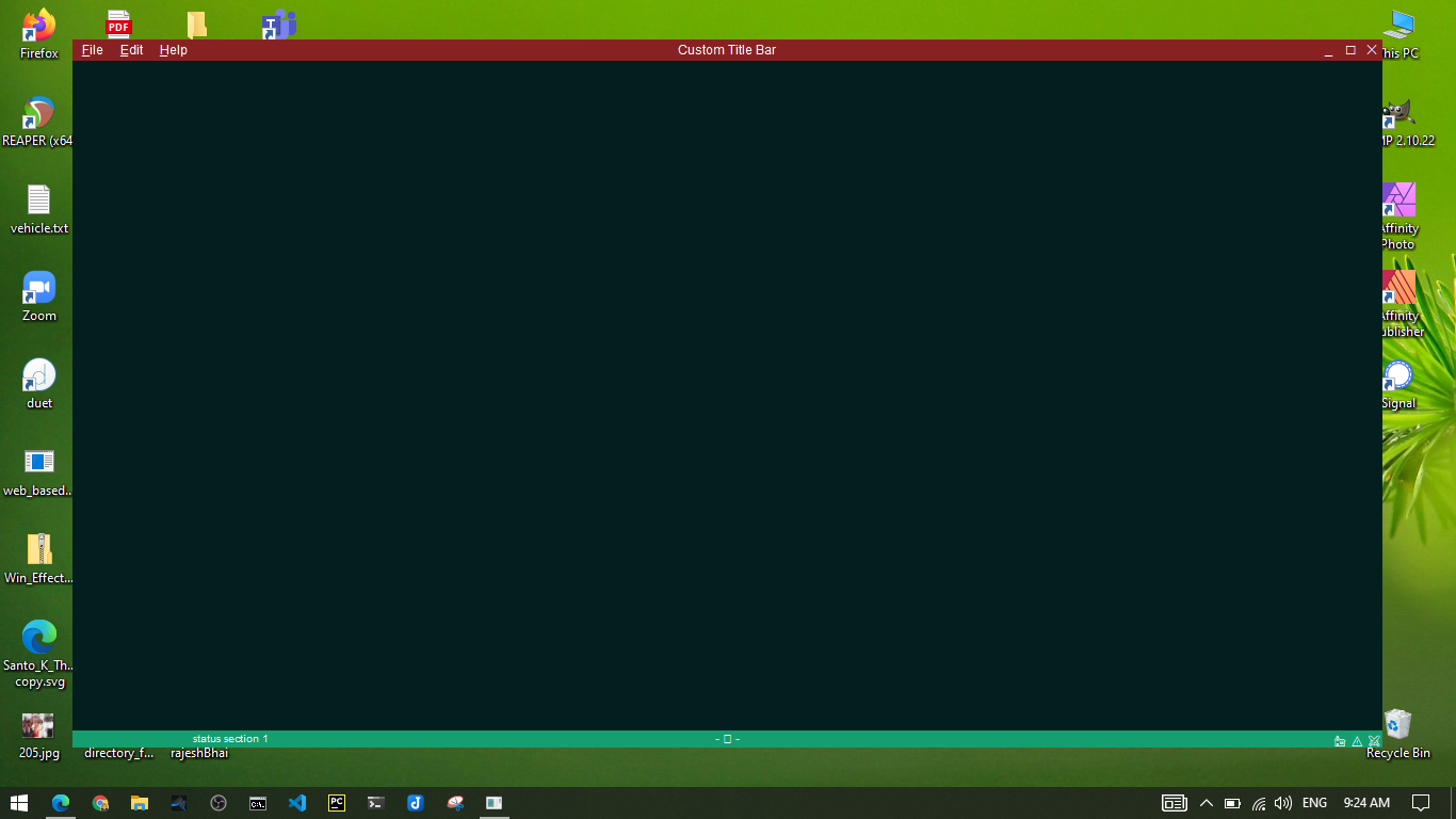 The FLTK app is not found in task manager and taskbar when window border is set false · Issue ...