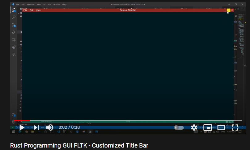 The FLTK app is not found in task manager and taskbar when window border is set false · Issue ...