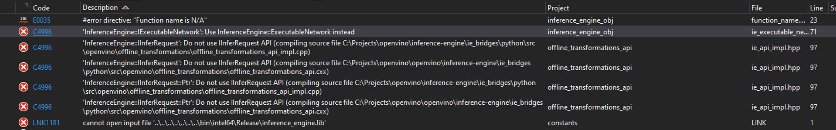 [Bug] Master build fails · Issue #5434 · openvinotoolkit/openvino · GitHub