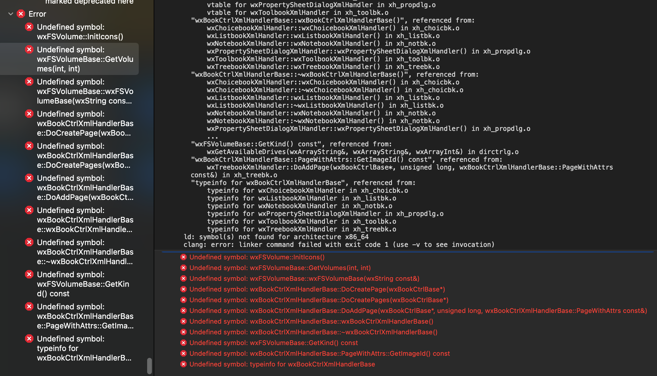 Errors while compiling Xcode · Issue #22446 · wxWidgets/wxWidgets · GitHub
