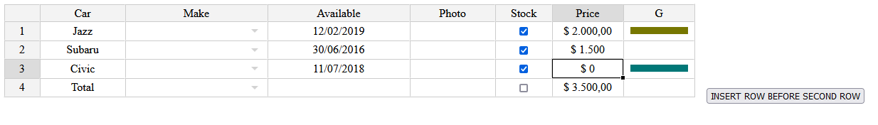 bug - not recalculating formulas using the values of new included rows · Issue #1547 ...