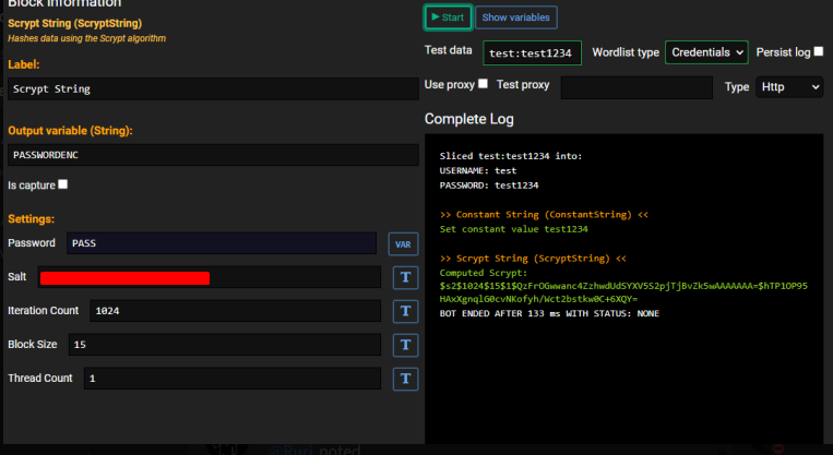 [REQUEST] Scrypt Block needs rework. · Issue #144 · openbullet/OpenBullet2 · GitHub