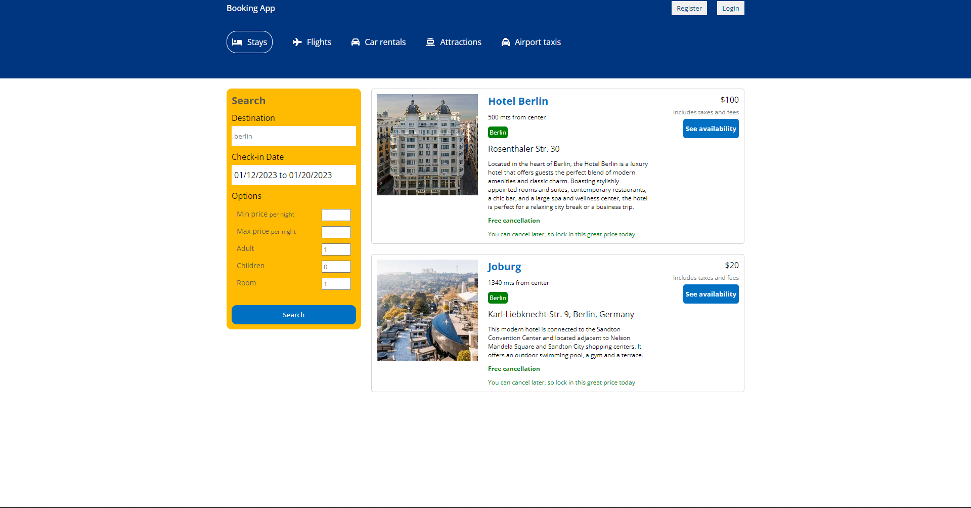 GitHub - Cristopxer/bookingAppClient