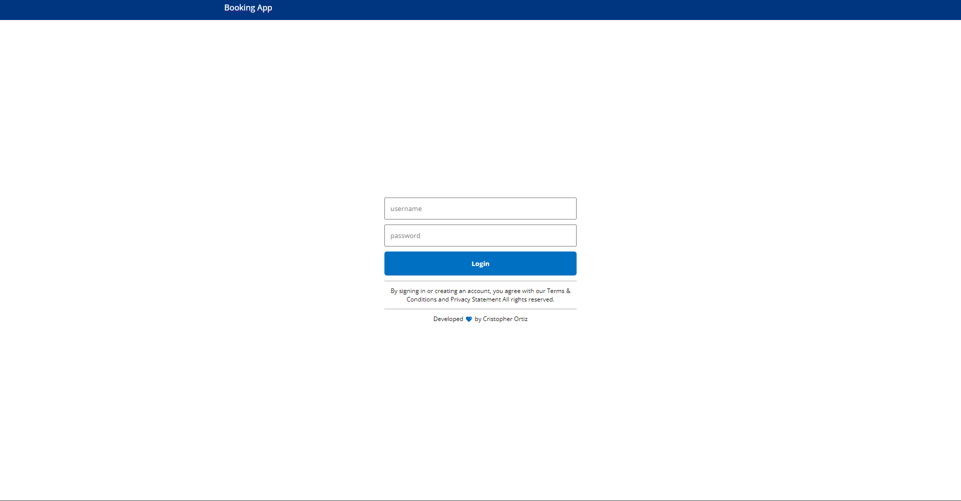 GitHub - Cristopxer/bookingAppClient