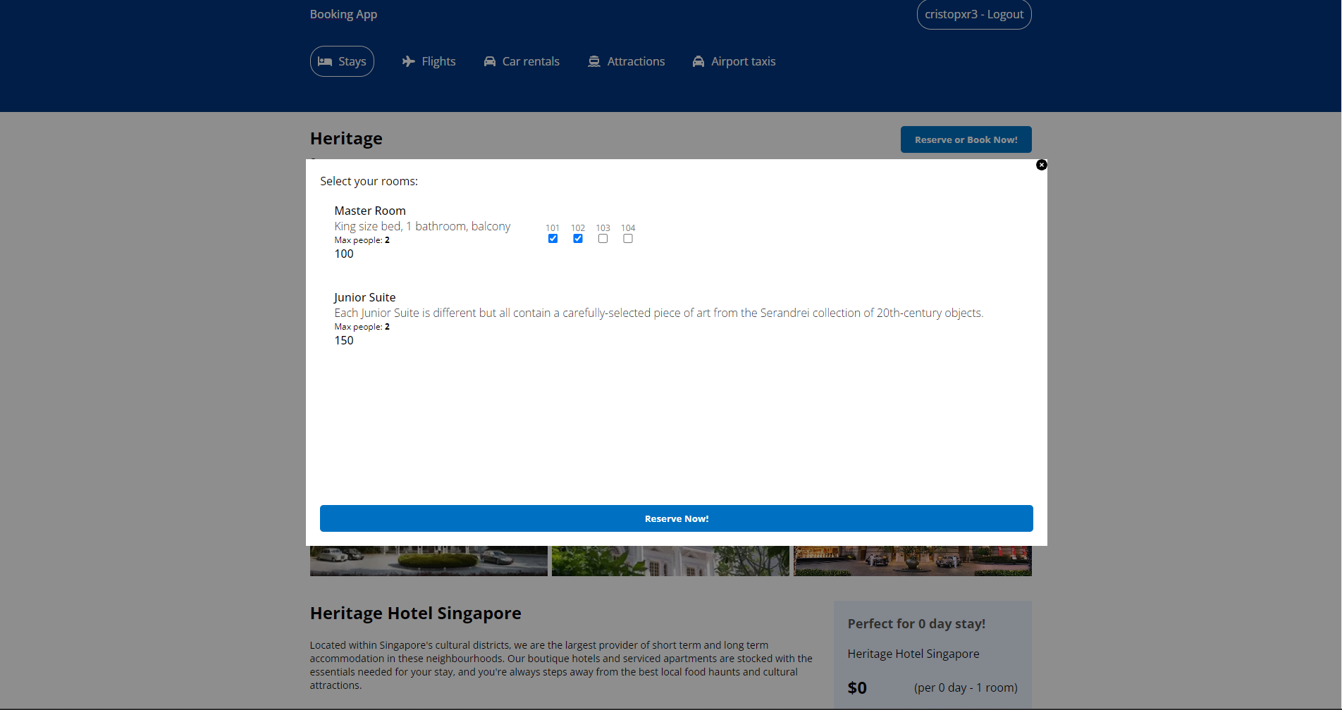 GitHub - Cristopxer/bookingAppClient