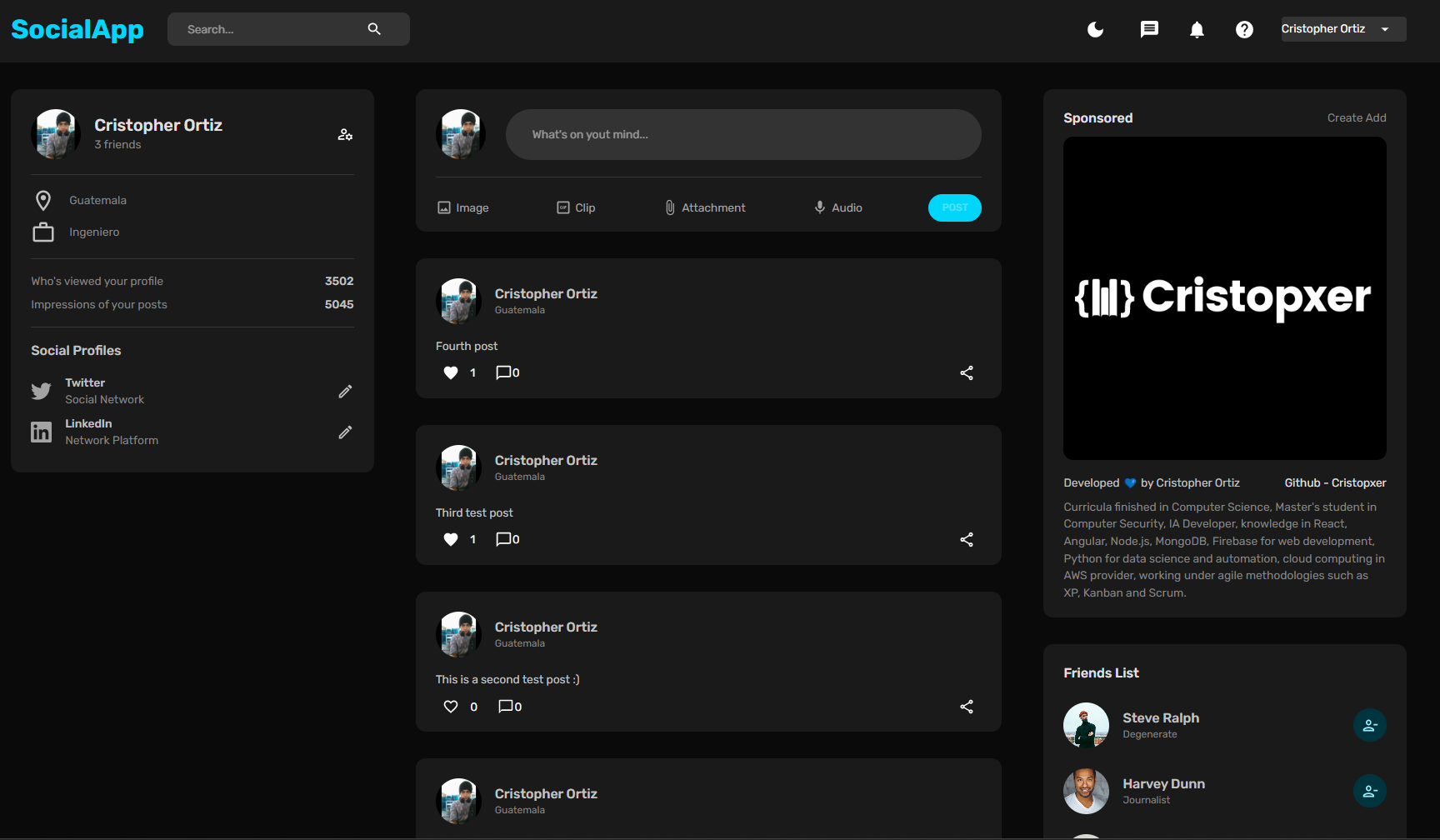 GitHub - Cristopxer/SocialClient