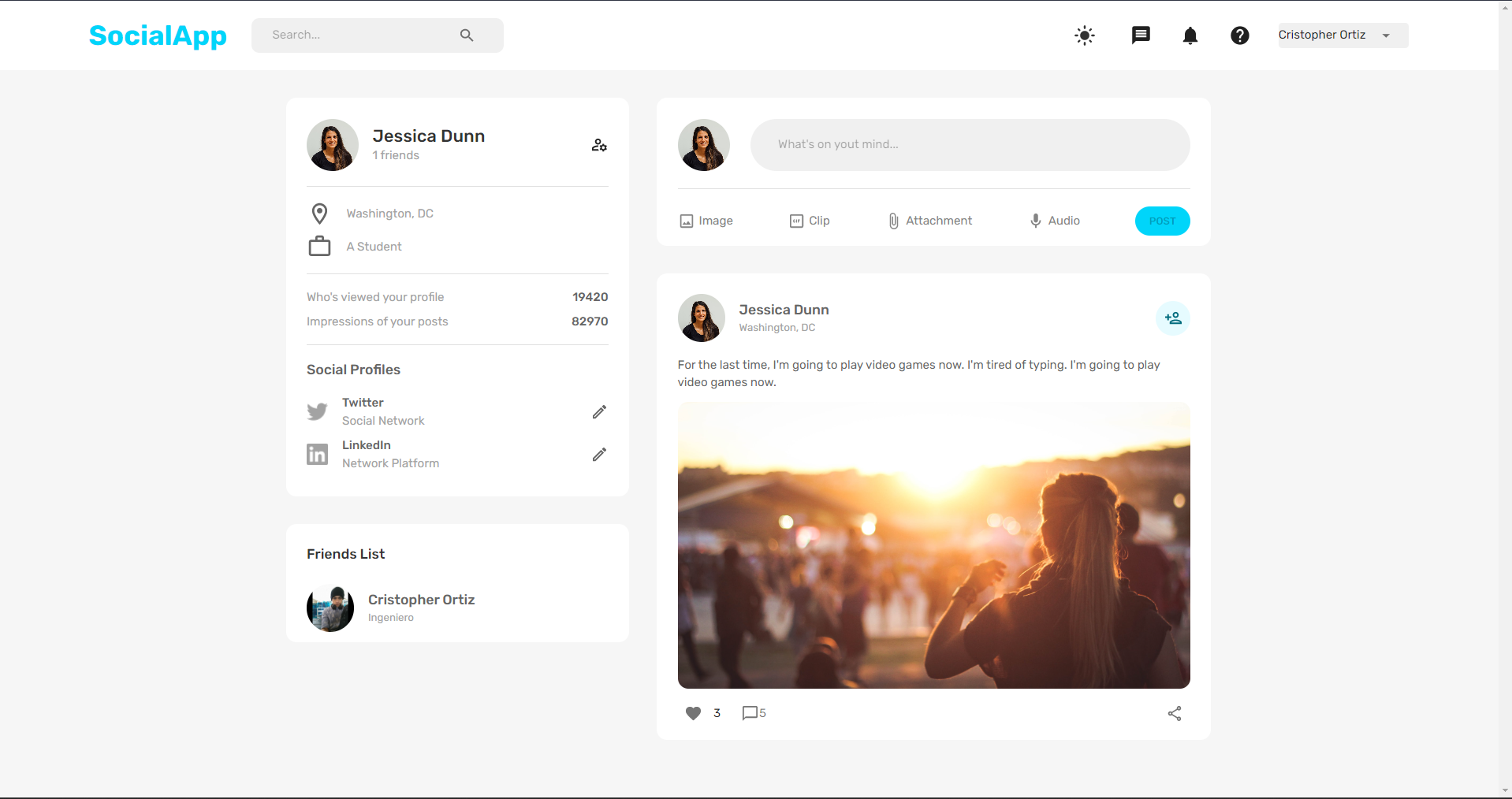 GitHub - Cristopxer/SocialClient
