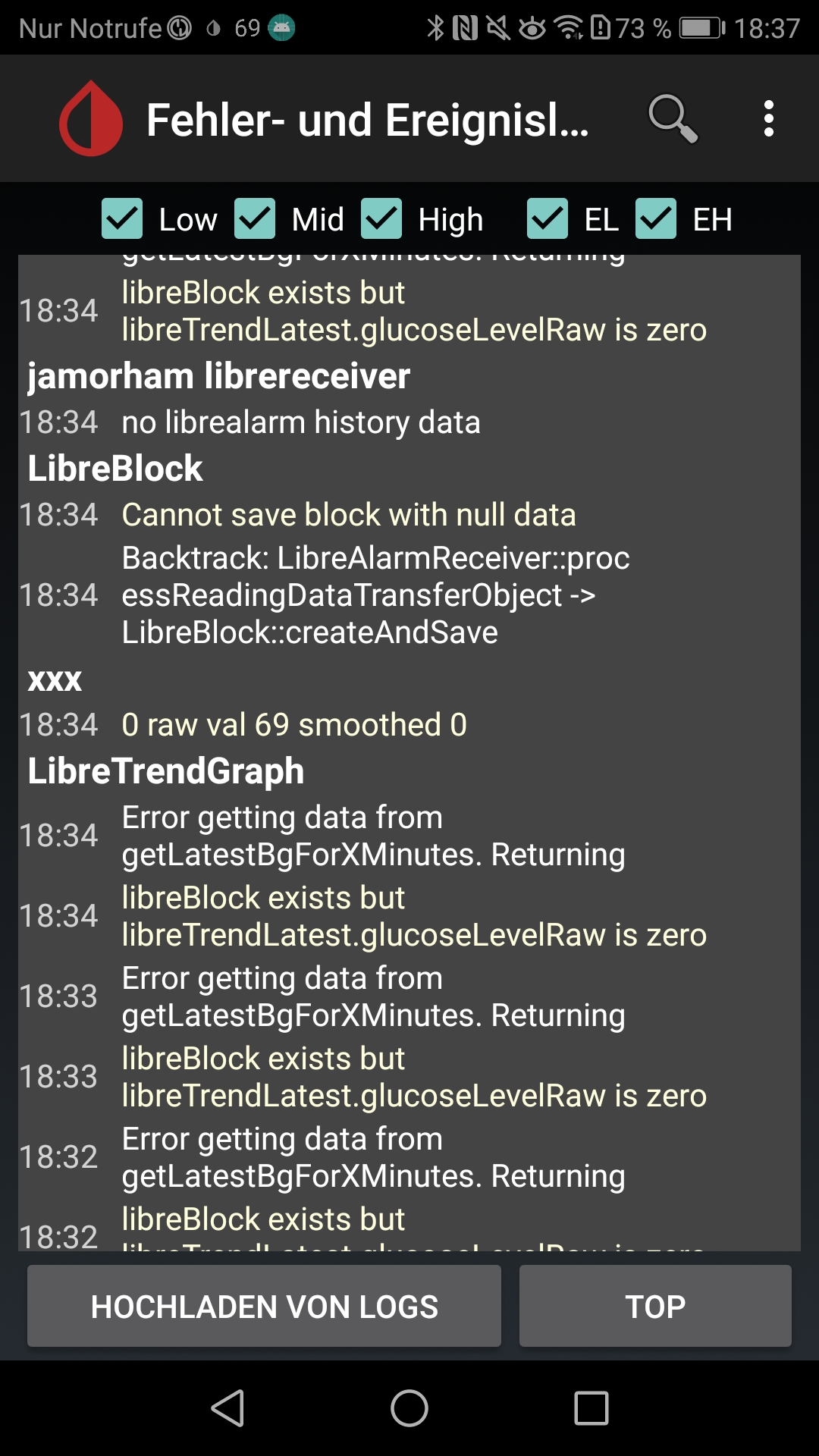 xdrip LibreAlarm interprets the values of DiaBox incorrectly · Issue #1369 ...