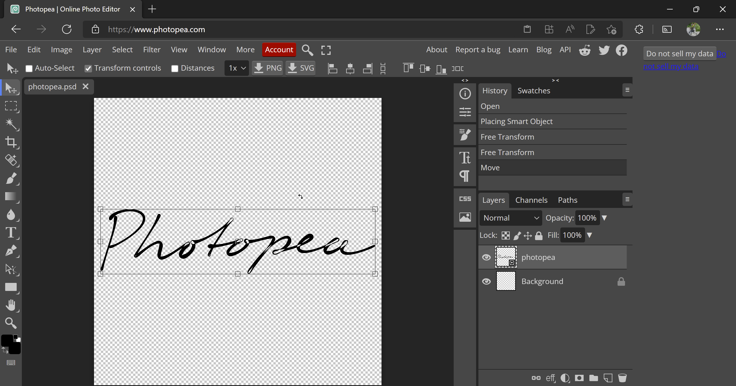 Holes where SVG overlaps · Issue #4432 · photopea/photopea · GitHub