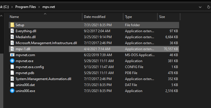 Unable to load DLL 'mpv-1.dll' · Issue #296 · mpvnet-player/mpv.net · GitHub