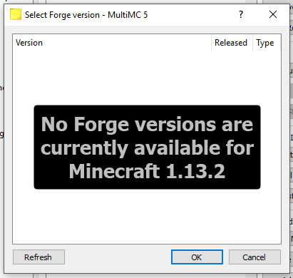 Newest forge version not detected · Issue #2595 · MultiMC/Launcher · GitHub