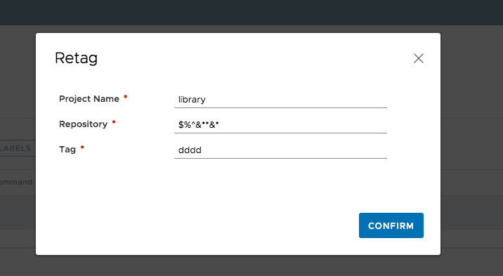 Error occured when to retag a image with special character · Issue #6540 · goharbor/harbor · GitHub