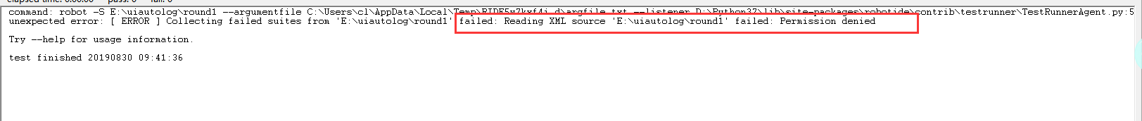 How do I use the - S parameter?Error reporting authority denied · Issue ...