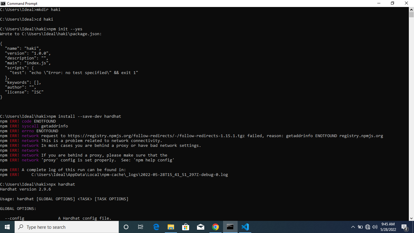 installation problems · Issue #2773 · NomicFoundation/hardhat · GitHub