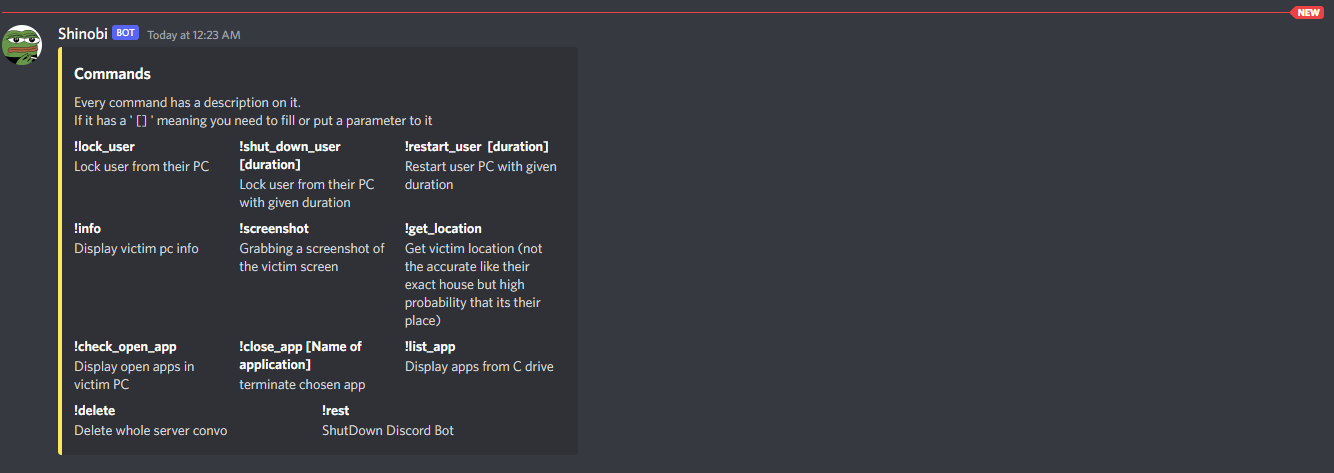 GitHub - p3nut-ai/Shinobi-v1: Your average discord malware