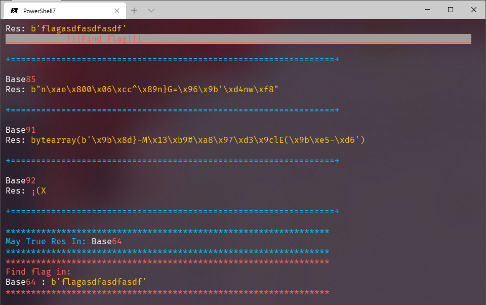 GitHub - XforsecW12Lab/DBaseALL: 尝试自动解码Base16-Base92，可以替换alphabet，并自动标识正常字符和Flag