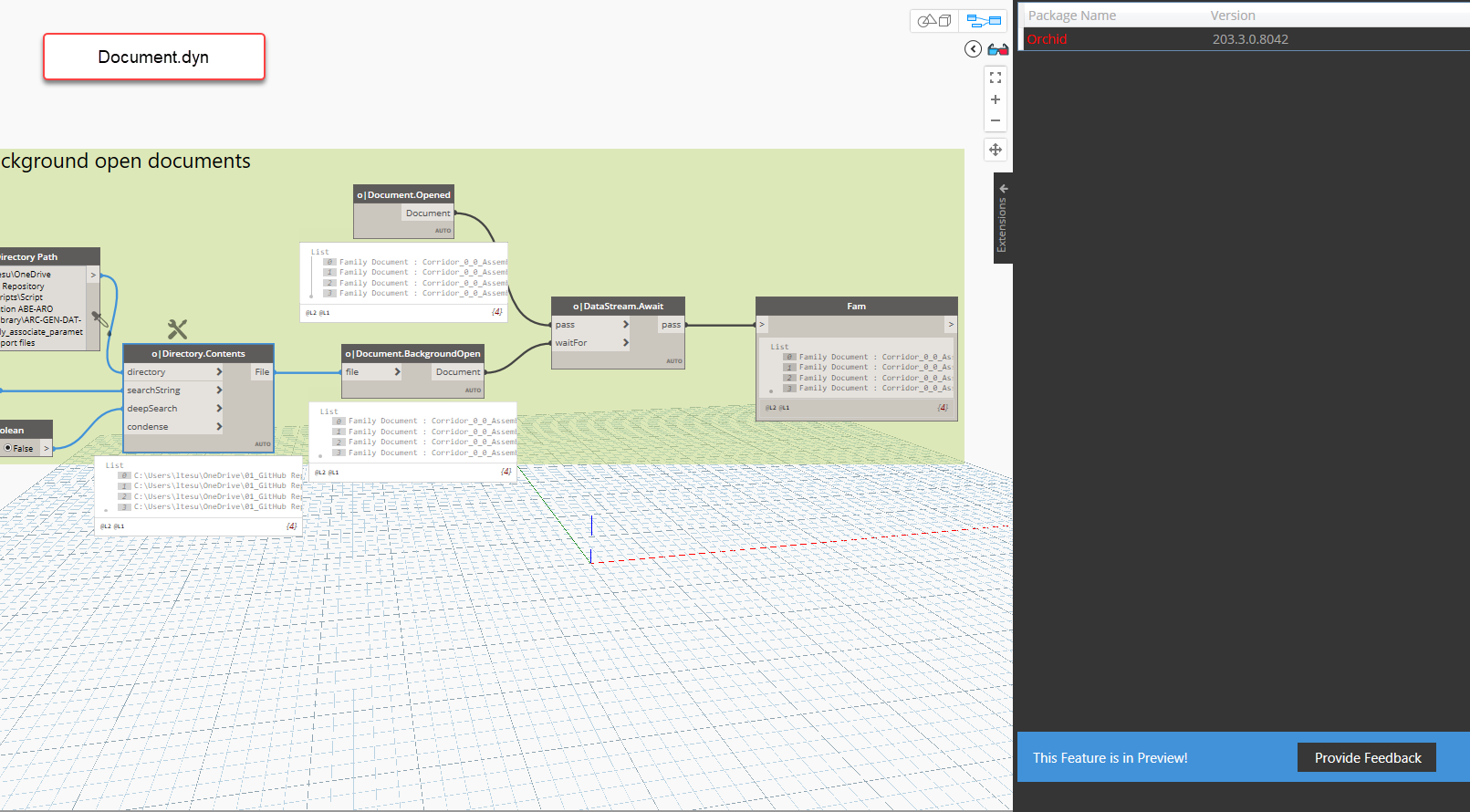 o|Document.BackgroundOpen output bug · Issue #149 · erfajo/OrchidForDynamo · GitHub
