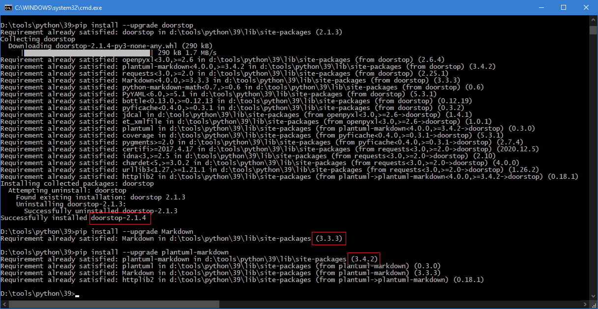 An error occurred while displaying the content : module 'markdown' has no attribute 'version ...