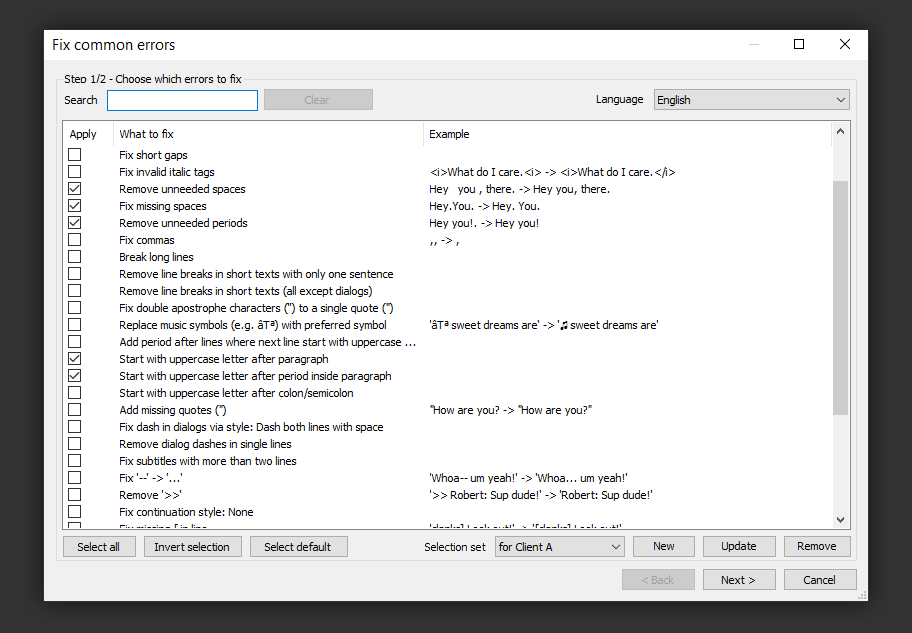 Ideas for improving "Fix common errors" tool · Issue #5476 · SubtitleEdit/subtitleedit · GitHub