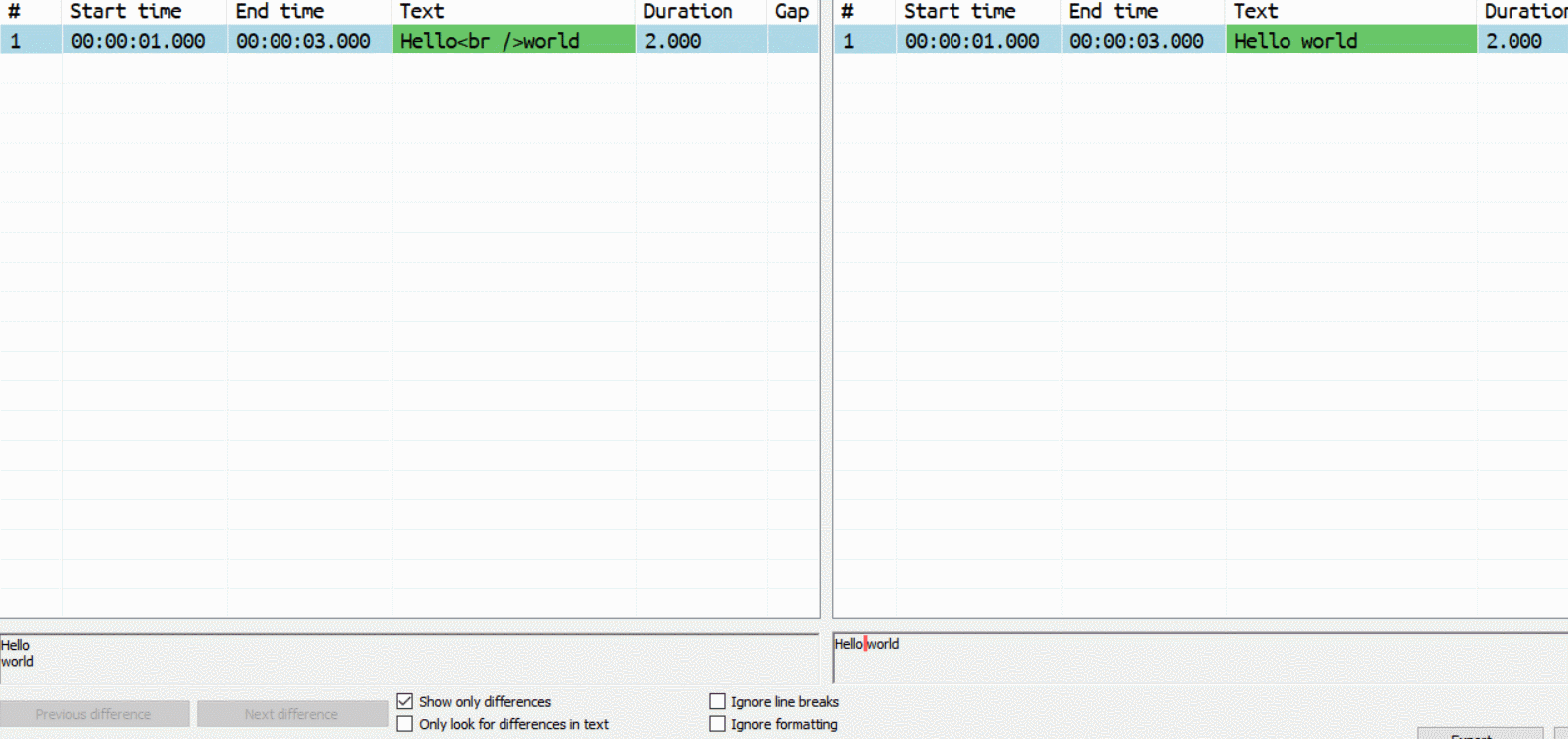 Compare In Certain Cases · Issue #4607 · SubtitleEdit/subtitleedit · GitHub