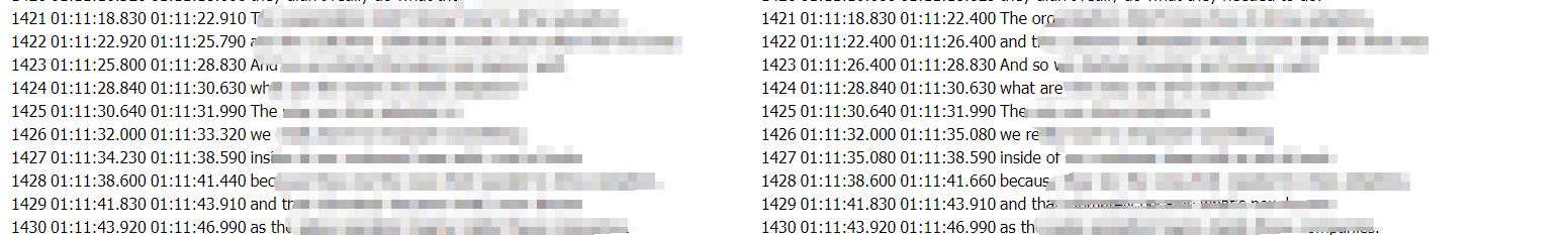 Improving Timecode Display for Compare Tool · Issue #6422 · SubtitleEdit/subtitleedit · GitHub