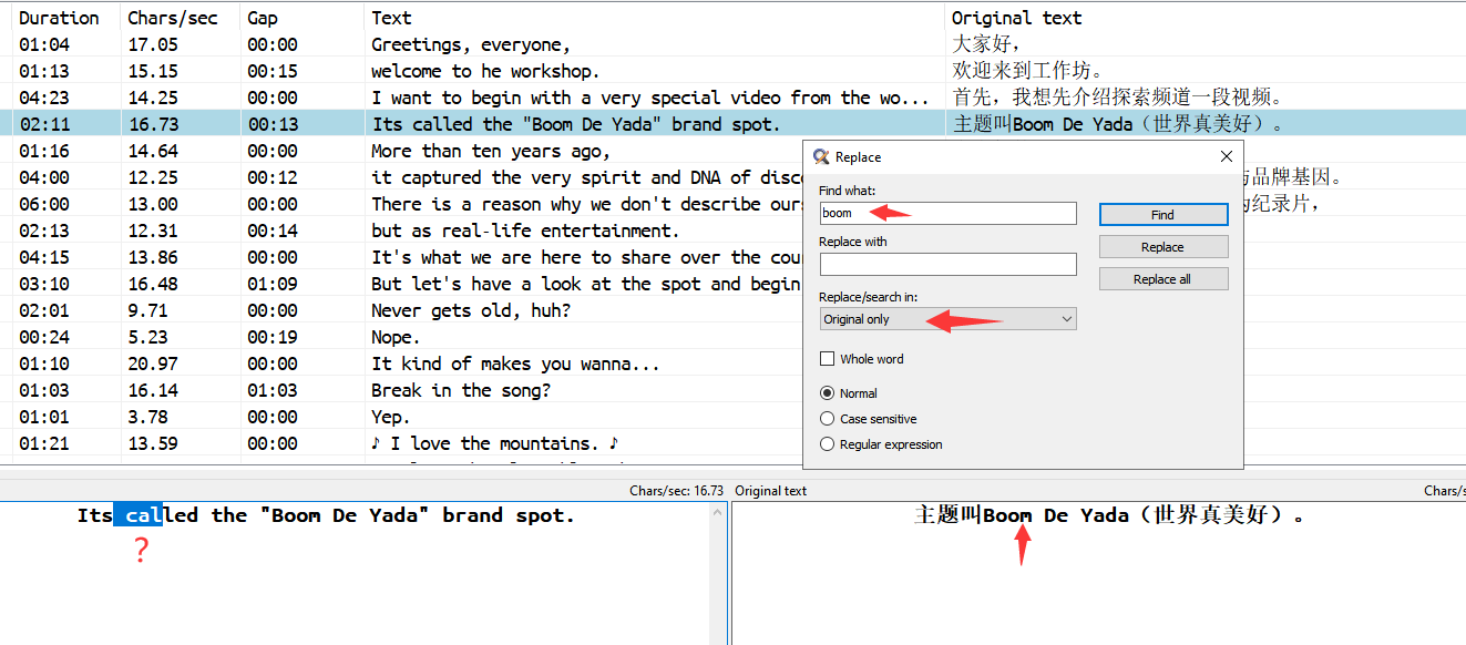 Enhancement for Find/Replace in Translation mode · Issue #6832 · SubtitleEdit/subtitleedit · GitHub