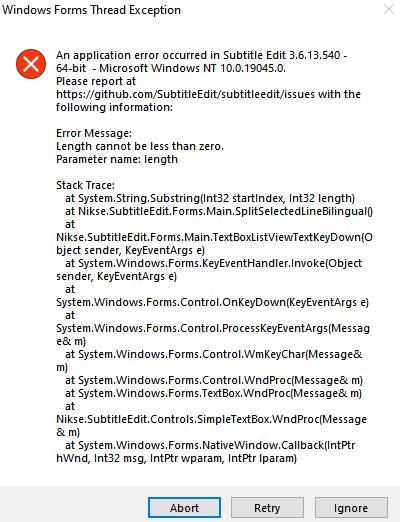 Bilingual Split Error · Issue #7220 · SubtitleEdit/subtitleedit · GitHub