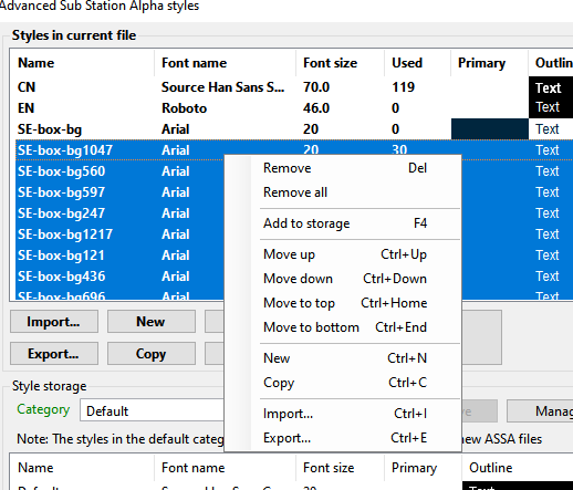 ASSA: Replace multiple styles with one click · Issue #7577 · SubtitleEdit/subtitleedit · GitHub