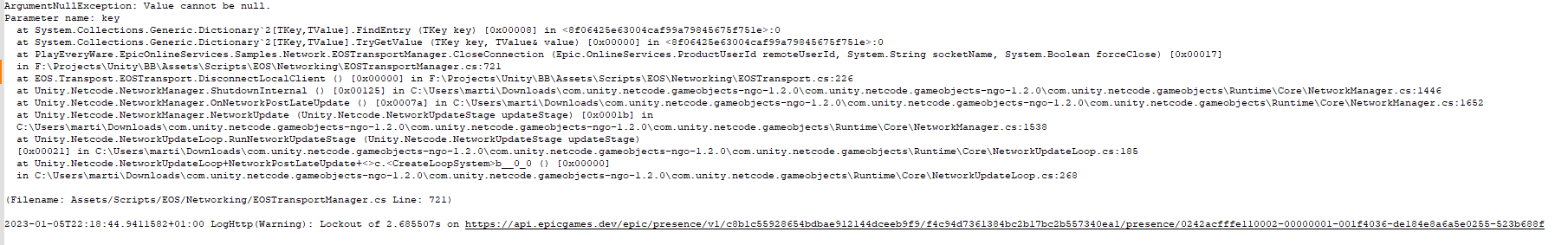 EOSTransport and leaving the lobby · Issue #190 · EOS-Contrib/eos_plugin_for_unity · GitHub