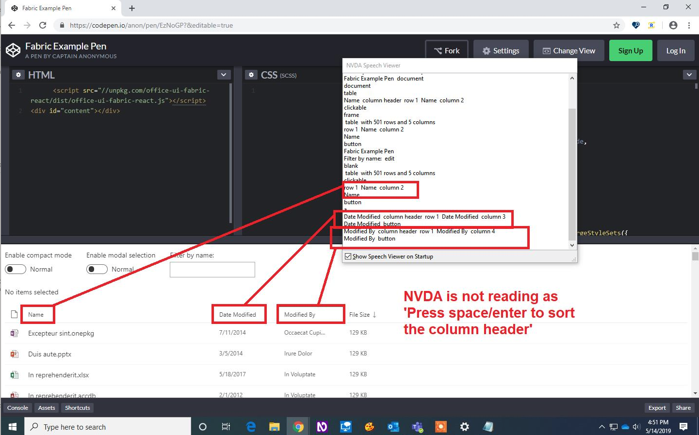 DetailsList column header sorting order is not Reading in NVDA · Issue #9092 · microsoft ...