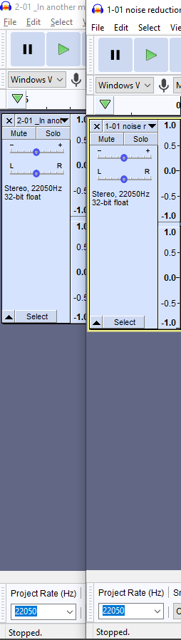 noise reduction in macro: false sample rate mismatch · Issue #789 ...