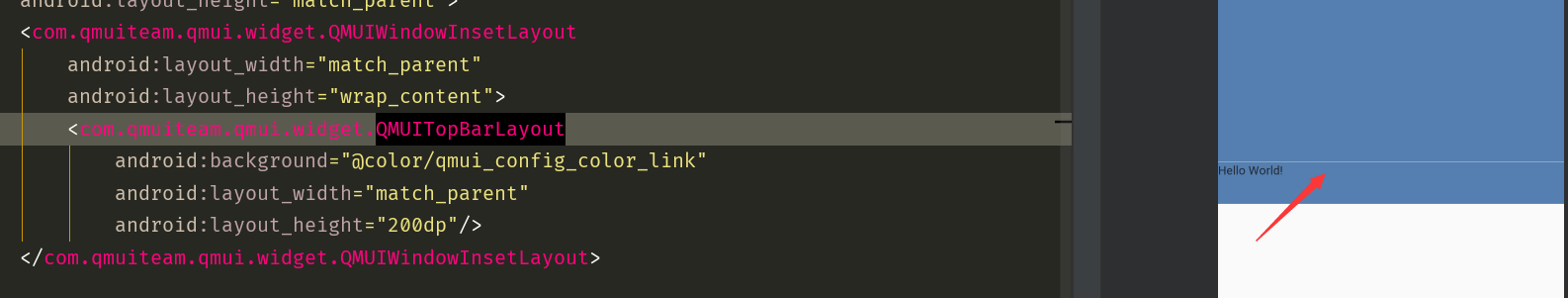 导入了2.0后QMUITopBarLayout的分割线怎么去掉 · Issue #823 · Tencent/QMUI_Android · GitHub