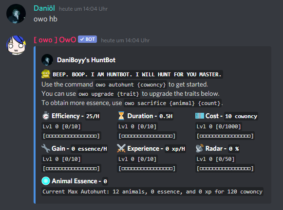 Non upgraded Bot Marked as Legendary · Issue #144 · ChristopherBThai/Discord-OwO-Bot · GitHub